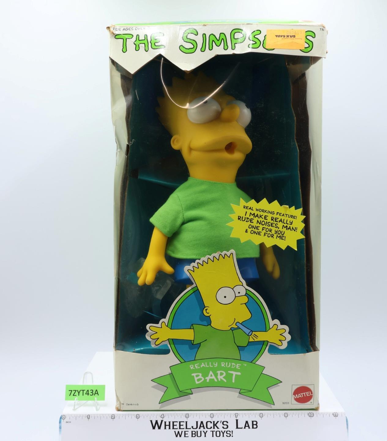 Really Rude Bart The Simpsons 1990 Mattel 12" Doll | eBay