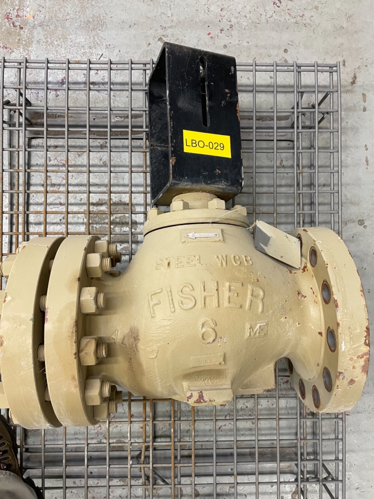 FISHER CONTROLS Type EWT Control Valve 6" 600 RF Flanged WCB Body (USED ...