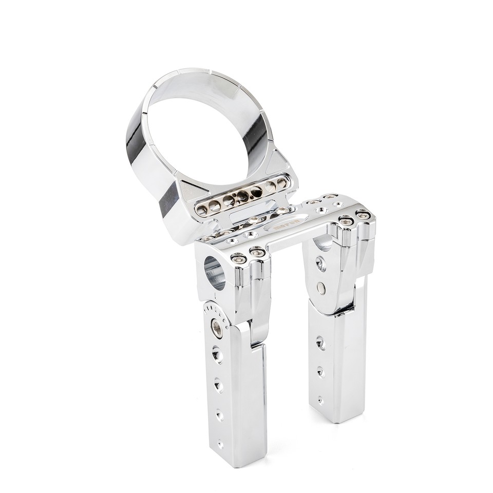 6"Pullback Handlebar Riser Clamp Single Gauge For Harley Sportster Iron ...