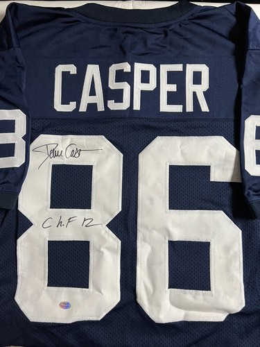 Notre Dame DAVE CASPER Signed Jersey Auto College HOF Inscription MVP ...