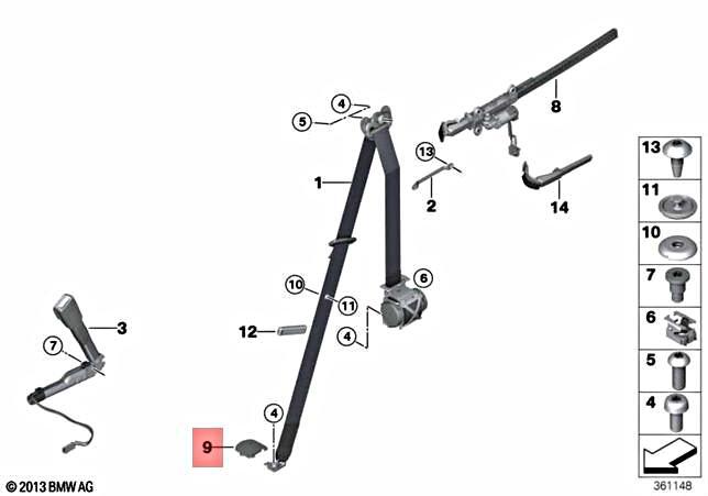 Genuine BMW Hybrid 3 M2 M3 M4 GTS F20 F21 F22 Covering Cap Black ...