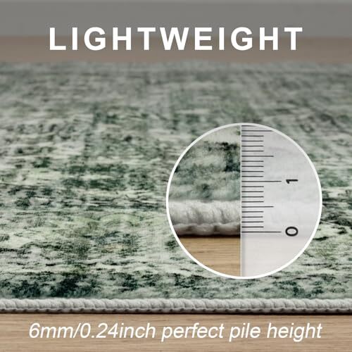 9x12 Area Rugs for Living Room, Large Green Neutral Boho 9' x 12' Green ...