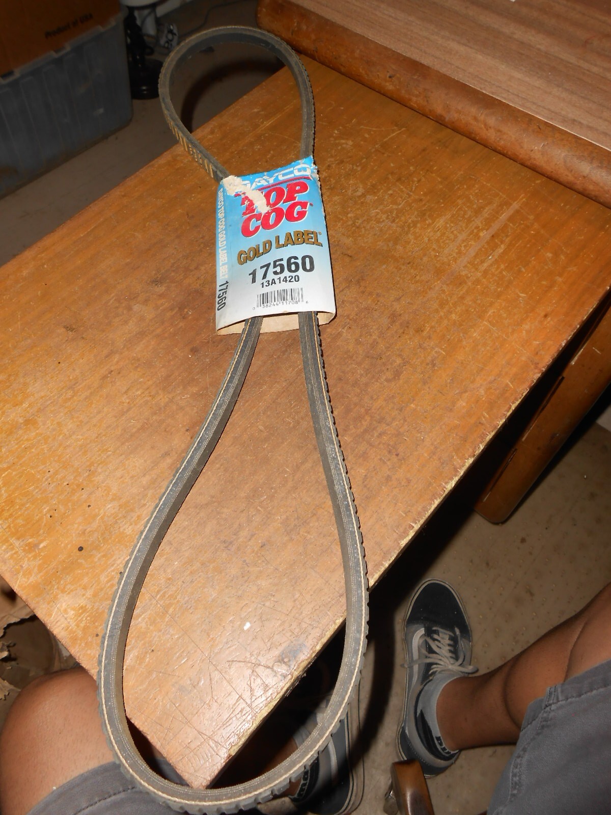 NOS DAYCO Top Cog Gold Label Accessory Drive Belt 17560 13A1420 | eBay