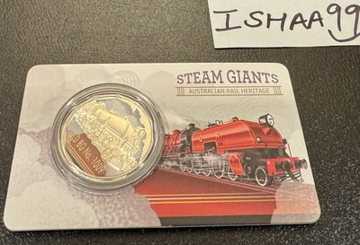 2025 50c QLD BG No. 1009 Steam Giants Train RAM Coin Card Fifty Cents ...