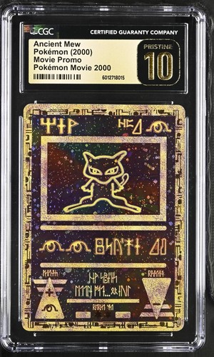 2000 Pokémon Movie Promo Ancient Mew Holo - Low POP RARE Mint CGC ...