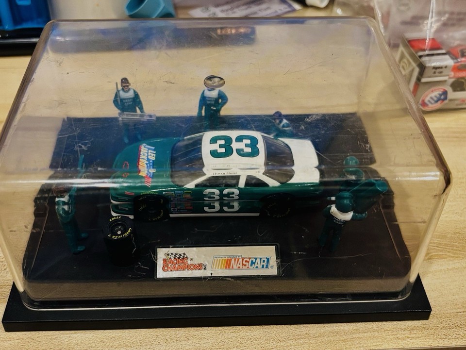 NASCAR Harry Grant memorabilia “mr. September" #33 1:24 Diecast W/pit ...