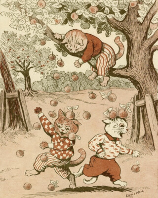 Louis Wain 8X10 Photo Picture Image British artist comic kittens cats ...