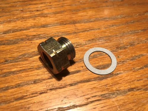 66-71 Mopar 426 Hemi Cuda Carter AFB Front Carburetor Fuel Line Fitting ...