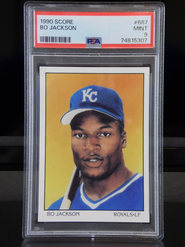 1990 SCORE DREAM TEAM BO JACKSON #687 MLB BASEBALL CARD ROYALS | PSA 9 ...