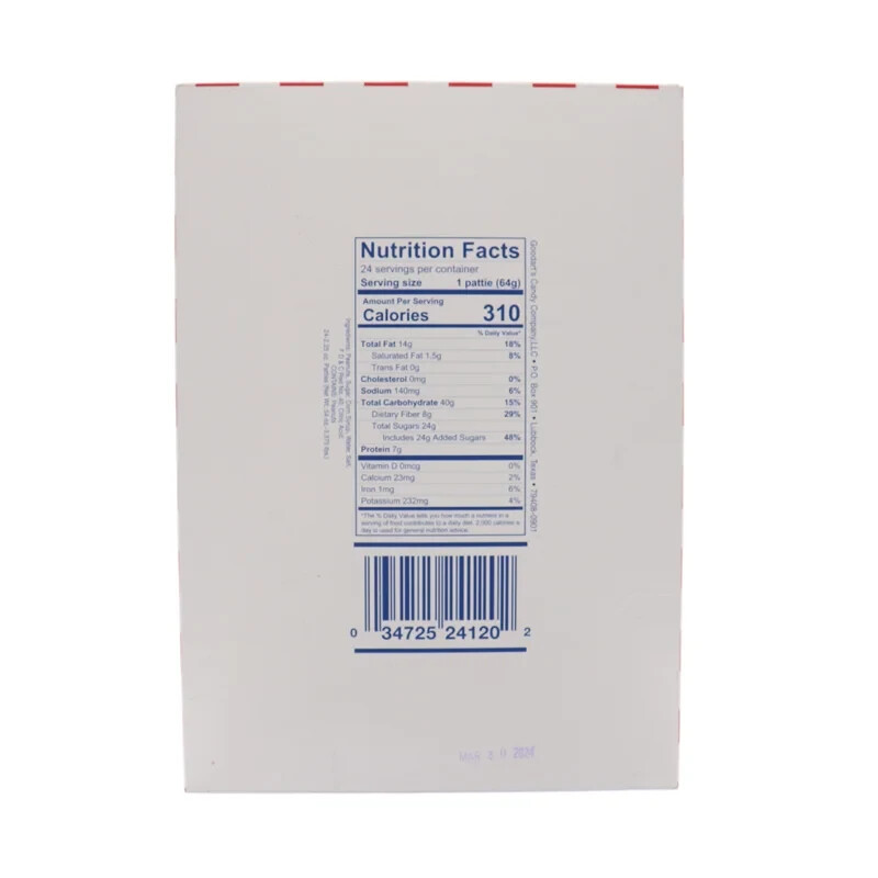 Goodart's Peanut Pattie 24 Count - 2.24 oz | eBay