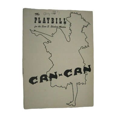 Can Can Playbill 1954 Sam Shubert Theatre Cole Porter Lilo Gwen Verdon ...