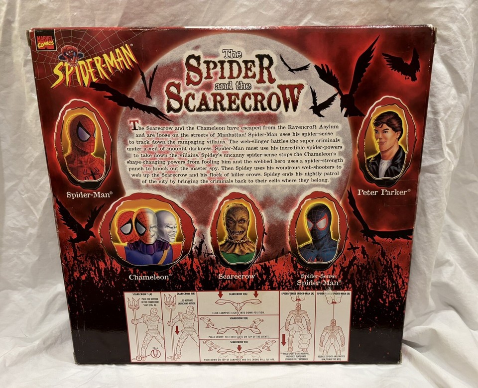 Spider-Man and Scarecrow 5pack (Spider-Man, toybiz) Sealed Rare Toy | eBay