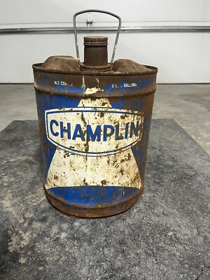 Vintage 5 Gallon Champlin Oil Can Empty | eBay