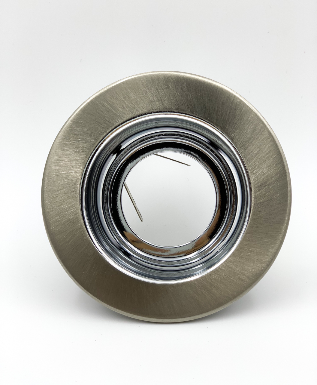 4 Pack,3 Inch Chrome Reflector Satin Nickel Ring Recessed Can Trim ...