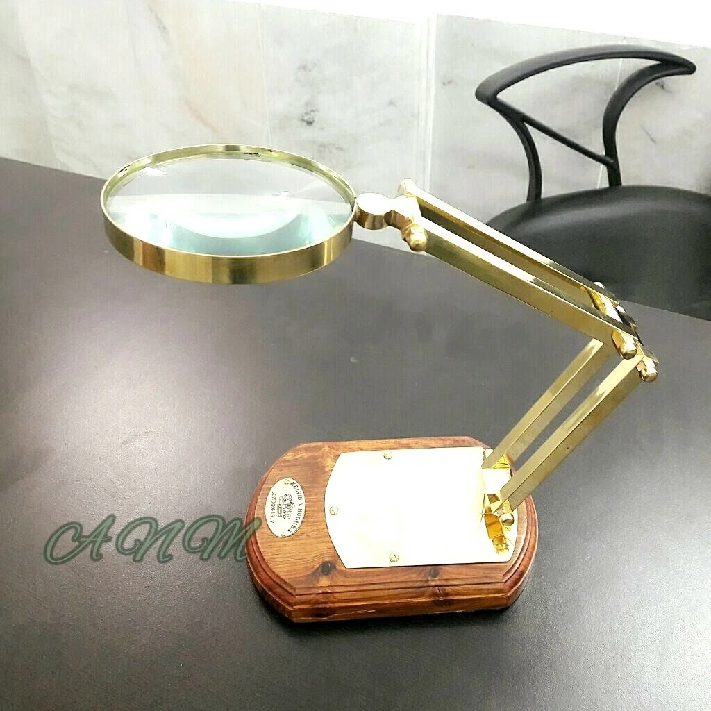 Old Wooden Magnifying Glass