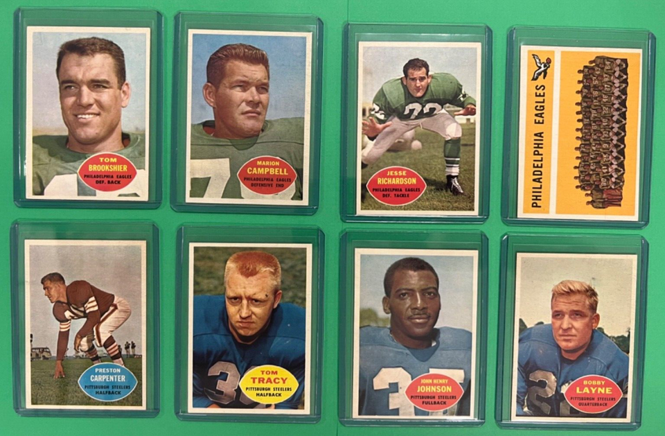 1960 TOPPS FOOTBALL COMPLETE SET 1-132 HIGH GRADE EX-MT+ - NM+ WELL ...