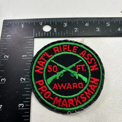 Vintage National Rifle Association NRA 50 FT AWARD PRO-MARKSMAN Patch ...