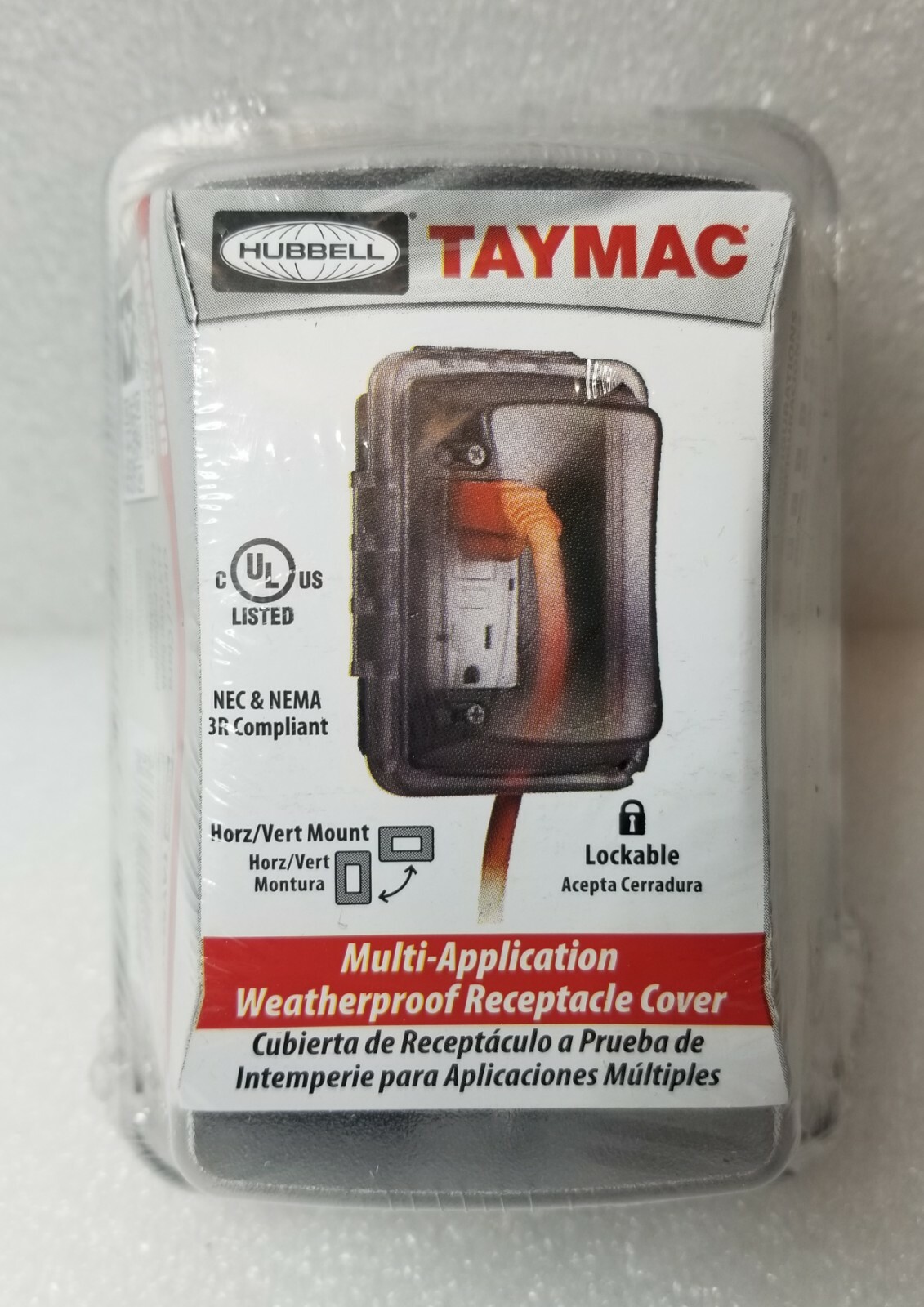 TAYMAC MM410C Single-Gang Horizontal/Vertical Mount Weatherproof Cover ...