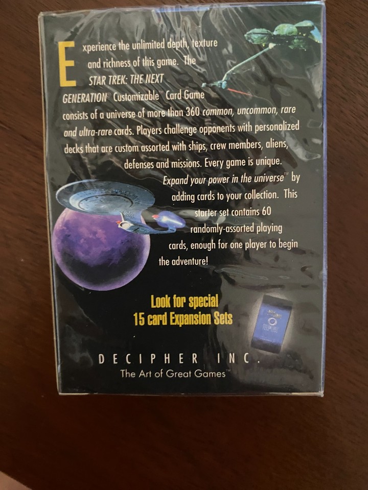 Star trek Next Generation card game. 60 Card starter set. | eBay