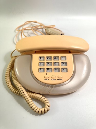 Vintage Columbia Landline Telephone Model GL-700, Peach/Coral Color ...