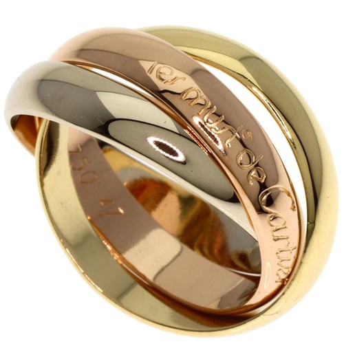 CARTIER Ring Trinity #47 K18 Yellow Gold K18 White Gold | eBay
