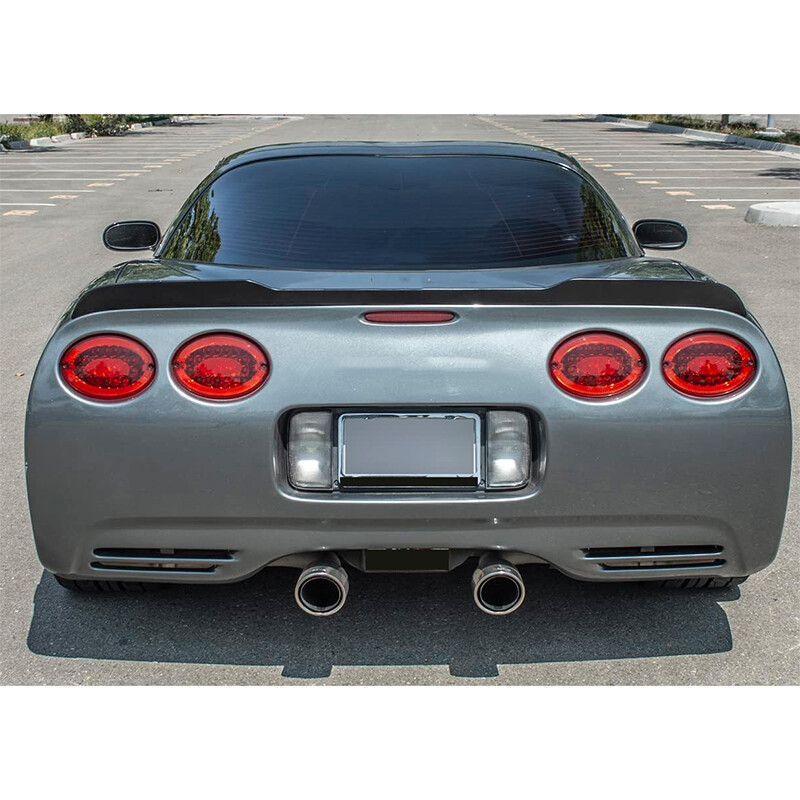 For 97-04 Corvette C5 & ZR1 Extended Style CARBON FIBER Rear Trunk Wing ...