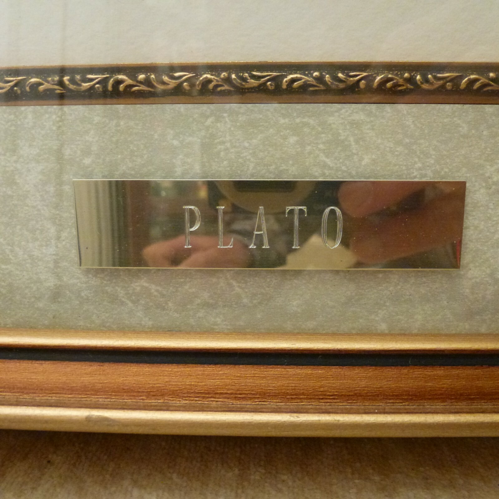 PANAYOTES PETER ZOUDIS Listed Artist RELIEF PLAQUE PLATO 999+ silver ...