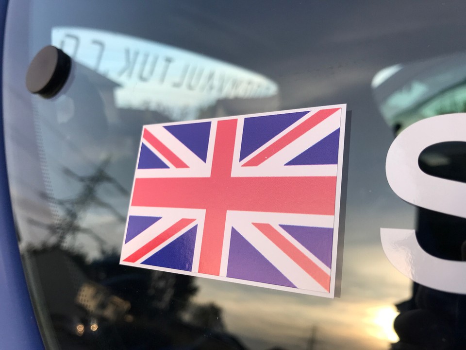 Motorsport UK Driver Name stickers with flags - MSA race rally car ...