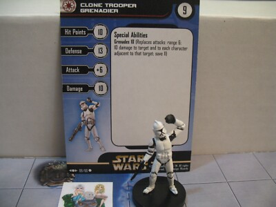 =Star Wars Miniatures CLONE STRIKE Clone Trooper Grenadier 09/60 with ...