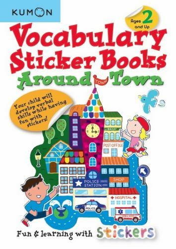 Vocabulary Stickers Books: Around Town, Paperback by Kumon (COR), Brand ...