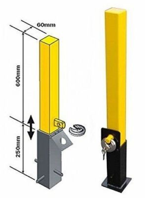 Maypole Lift Out Parking Security Post Driveway Bollard, Car, Caravan ...