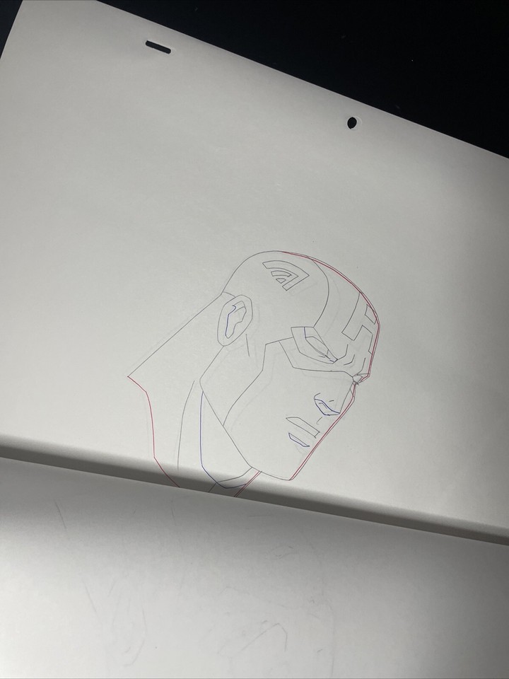 THE AVENGERS ASSEMBLE Animation Art Cels Layout Marvel Comics CPT ...