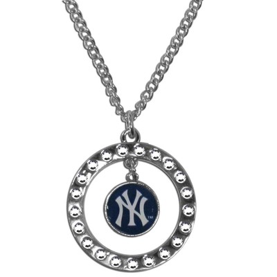 New York Yankees Necklace Chain Rhinestone Hoop | eBay