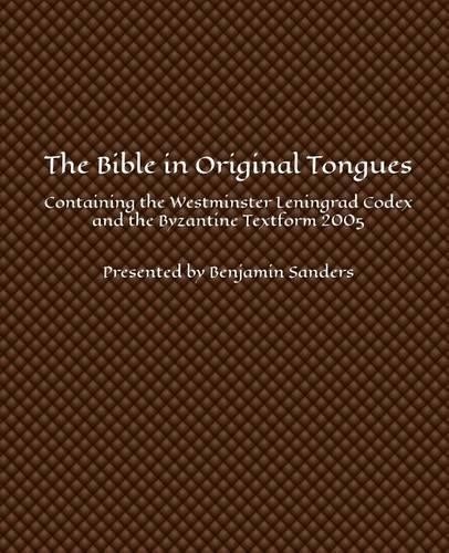 Benjamin Sanders The Bible in Original Tongues (Taschenbuch) (US IMPORT ...