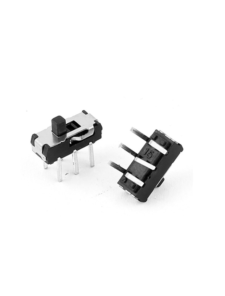 6 Pcs 2 Position DPDT 2P2T 6 Pin PCB Panel Mini Vertical Slide Switch ...