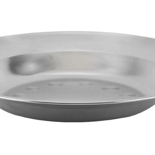 Stainless Steel Dish Plate Thickened Metal Multifunction Round Dinner ...