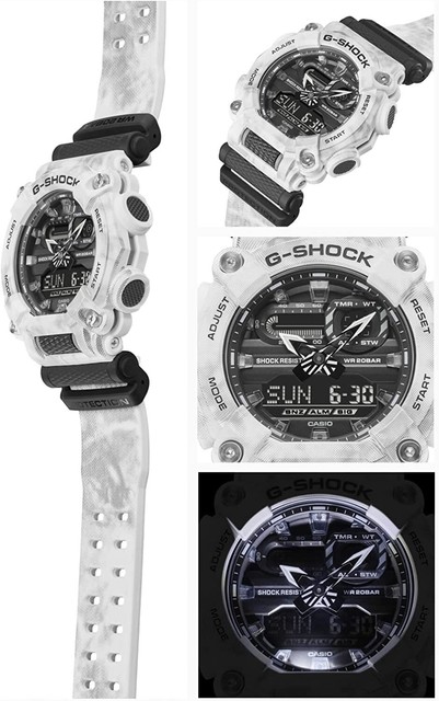Casio G-SHOCK G-SHOCK GRUNGE SNOW CAMOUFLAGE GA-900GC-7AJF Men' s Black ...