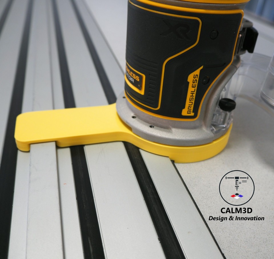 Dewalt DCW600 Compatible Trim Router Base for the Dewalt DWS5021 Rail ...