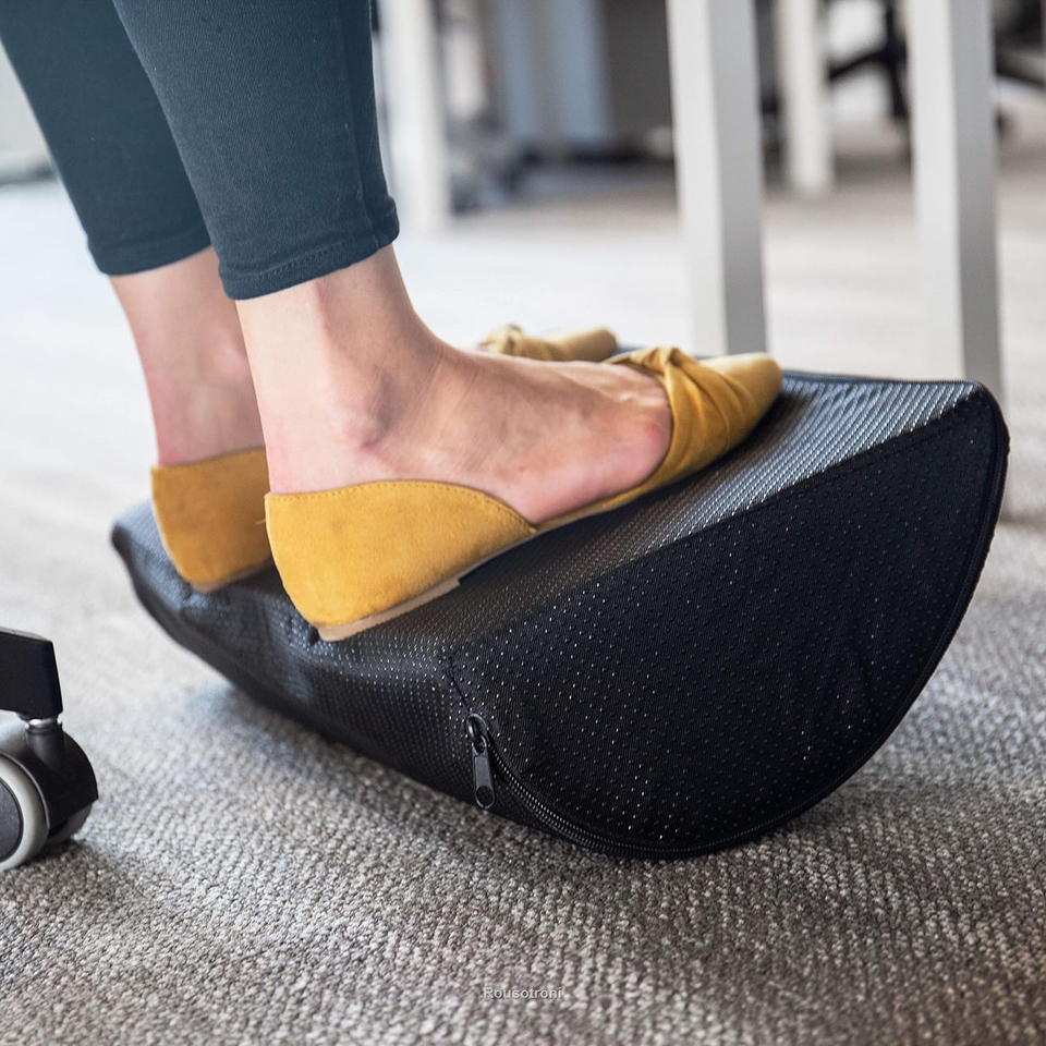 ERGONOMIC INNOVATIONS Office Foot Rest Under Desk, Low Foot Stool Desk ...
