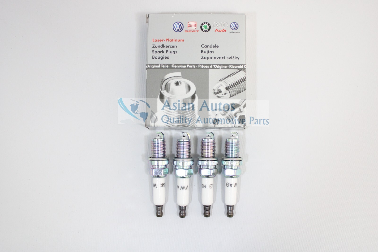 NGK Spark Plugs 4 x 1675 (PFR7S8EG) / 06H905601A For Volkswagen Tiguan ...