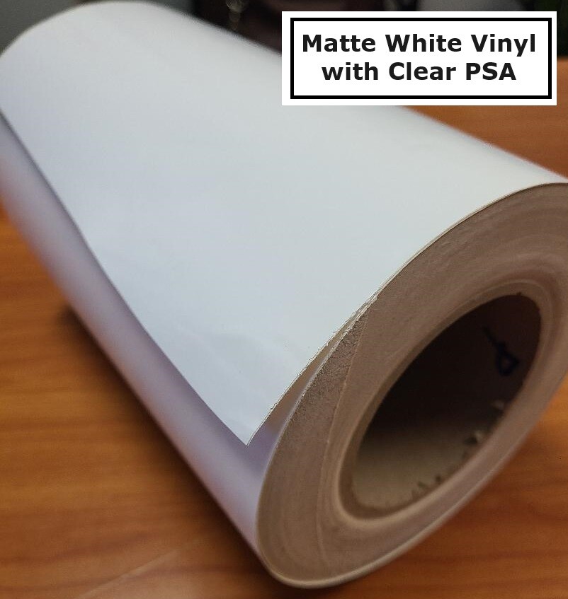Gloss & Matte White Sign Vinyl Adhesive Decal Sticker CHEAP (Not for ...