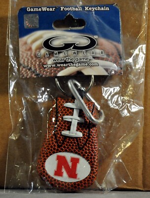 Orig 2001 GameWear Nebraska HUSKERS NCAA Football Seam Key Chain ...