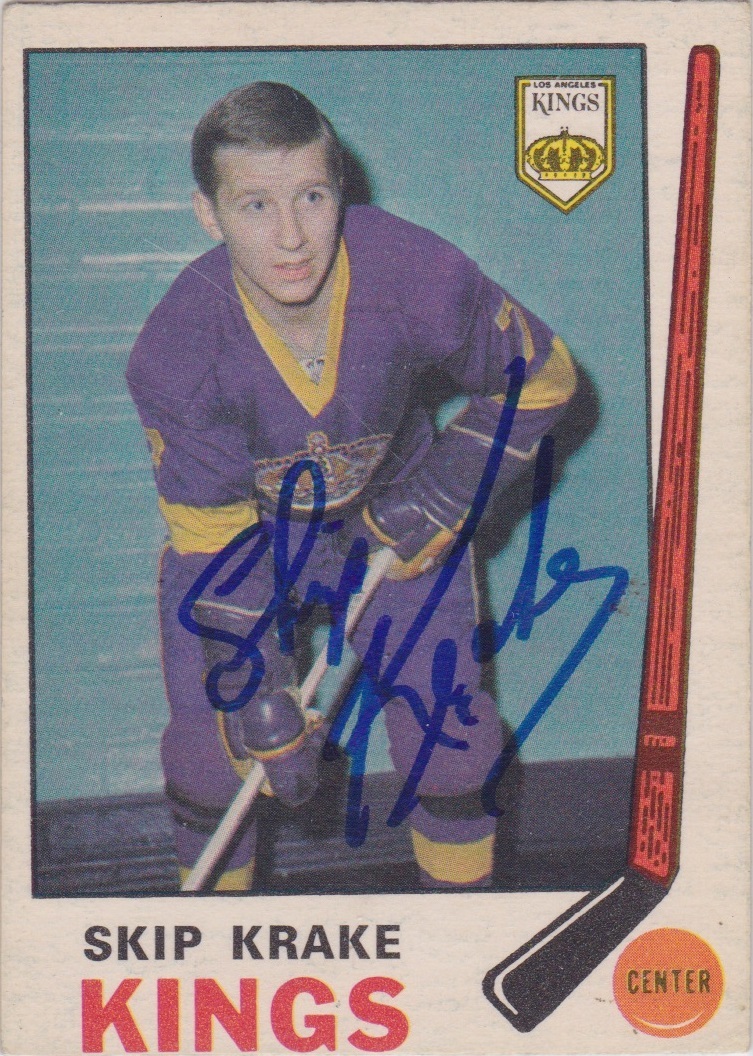 Skip Krake Signed 1969-70 O-Pee-Chee OPC Card #141 Los Angeles Kings | eBay
