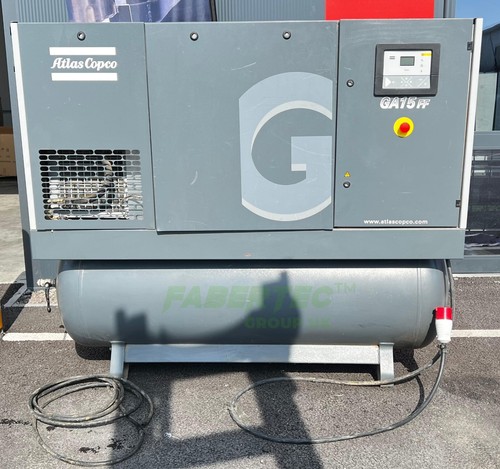 Atlas Copco GA15 Air Compressor - 8 Bar, 500L Tank £3500 | eBay UK