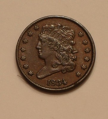1834 Classic Head Half Cent very nice Classic Collector Coin | eBay