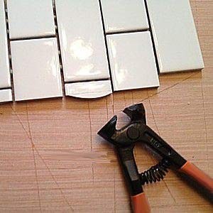 Tile Nippers for Ceramic/Porcelain/Mosaic/Glass Tile - 8” Handheld ...