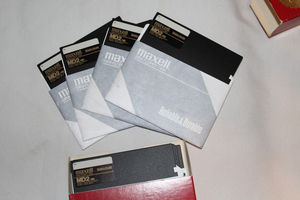 MAXELL - MD2-HD - Mini Floppy Disk - 10 Pack X2 - NEW/SEALED, open box ...