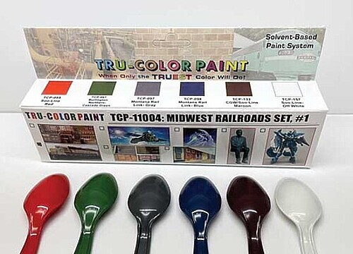 Tru-Color TCP-11004 Midwest Railroads #1 - 1 oz Paint Bottle (Set of 6 ...