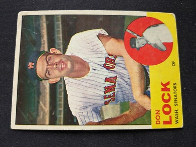 1963 Topps Baseball Card # 47 Don Lock RC - Washington Senators (VG) | eBay