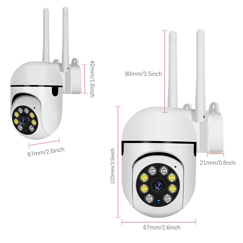 5G WiFi IP Wireless Camera Outdoor PTZ Smart Home Security IR Cam 1080P ...